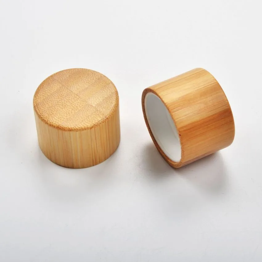 Bamboo Packaging 24mm Wooden Bottle Cap 24/410 Wooden Cap Bamboo Screw ...