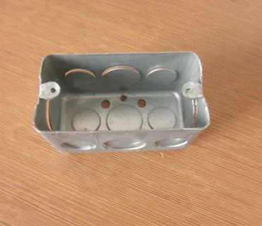 2x4 Rectangle Stainless Steel Electrical Junction Box