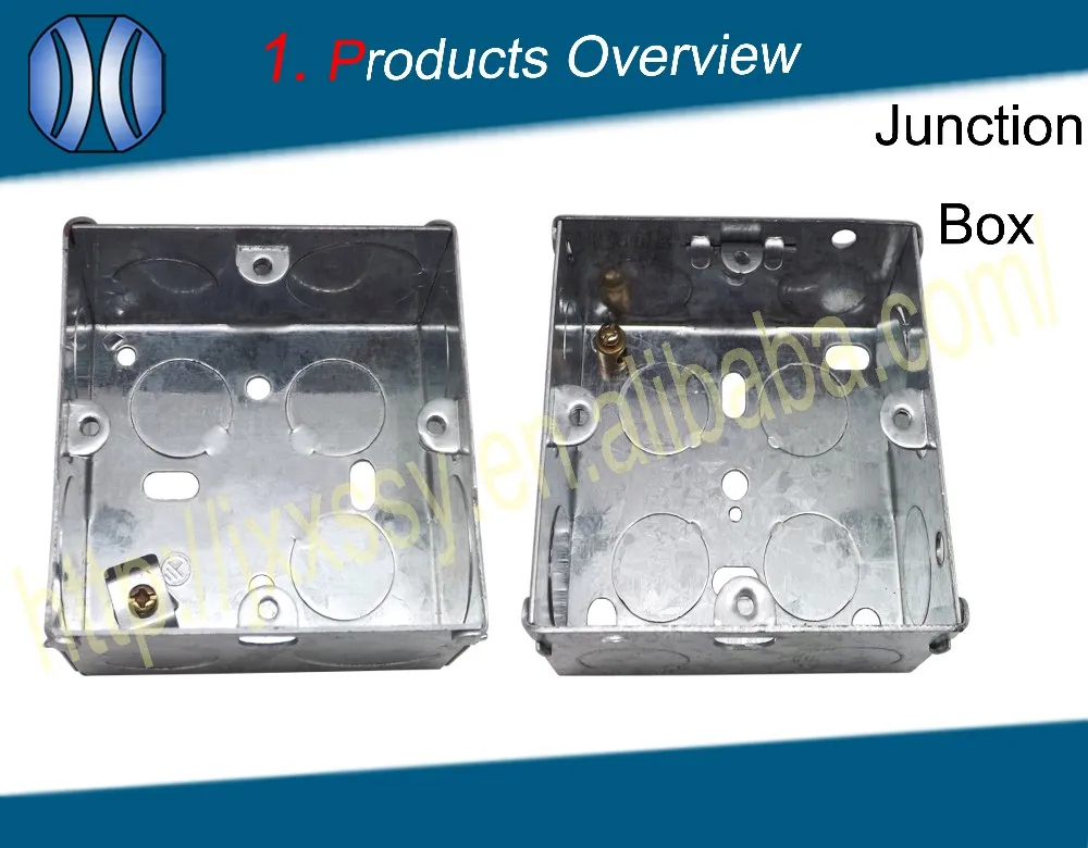 Electrical Junction Box Types 3x3 Iron Box Silver Color Steel Switch ...