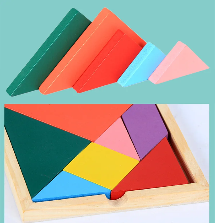 Interactive Learning with Wooden Tangram Jigsaw Board