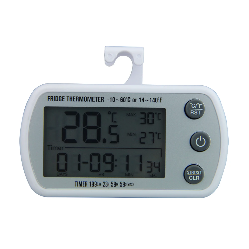 Digital Cold Room Freezer Thermometer With Timer Fridge Refrigerator ...