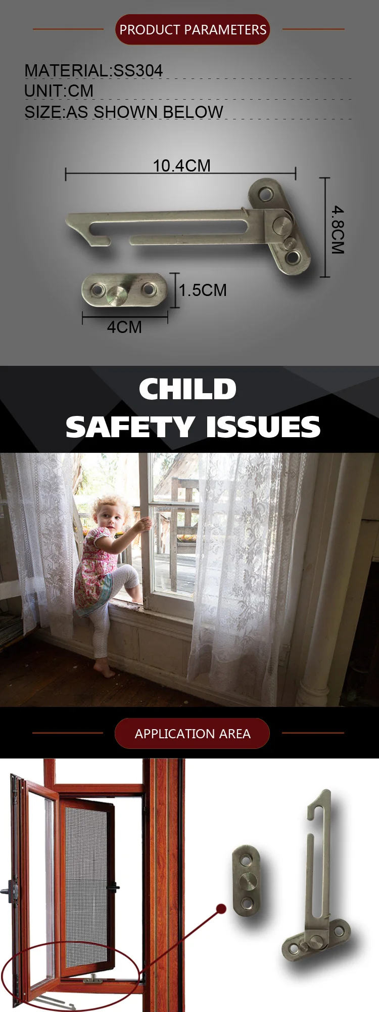 UPVC Window Restrictor - Child Safety for Windows