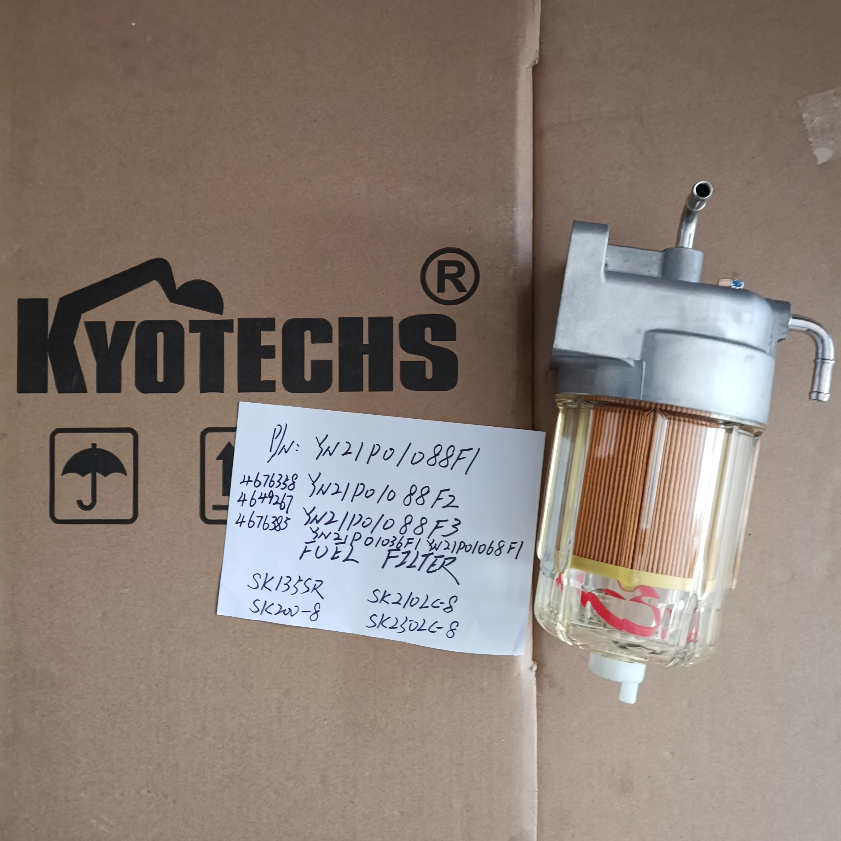 Fuel Water Separator Filter Kit For Excavator Parts for Sk135SR Sk210LC ...
