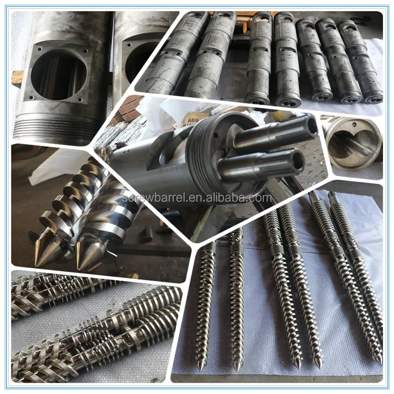 Twin Coinical Screw Barrel Foam Board Screw for Extruder Machinery Xps ...