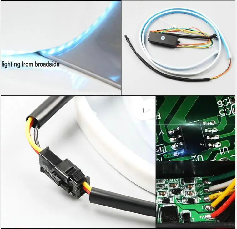 New Coming Dual Color Flow Type Drl On Trunk Box With Side Rear Lights ...