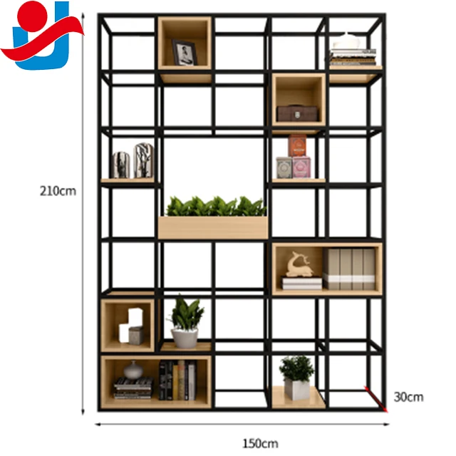 Beautiful And Multipurpose Iron Frame Display Rack With Storage Cabinet ...
