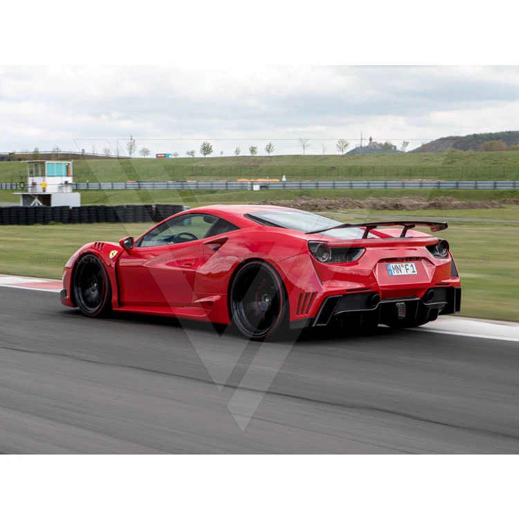 Novt Half Carbon Fiber Wide Body Kit For Ferrari 488 Gtb - Buy For ...