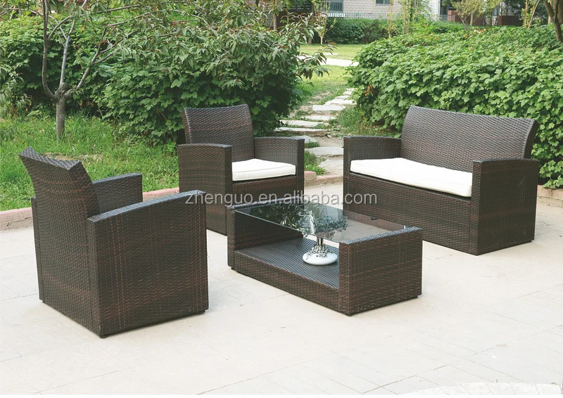 Bali Synthetic Cushions Rattan Round Furniture Sectional Long Chair ...