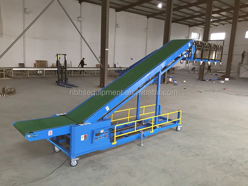 Container Loading Belt Conveyor System - Buy Container Loading System ...