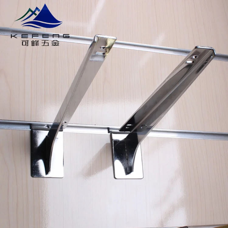 Slatwall Chroming Shelf Brackets for MDF Board Support