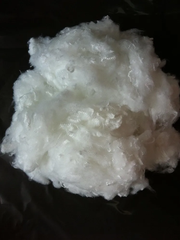 100% Pet Flakes Recycled Polyester Staple Fiber/fiber Fill Polyester 1 ...