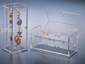 Handmade Clear Necklace Display Box,Crystal Acrylic Jewelry Case Ly ...