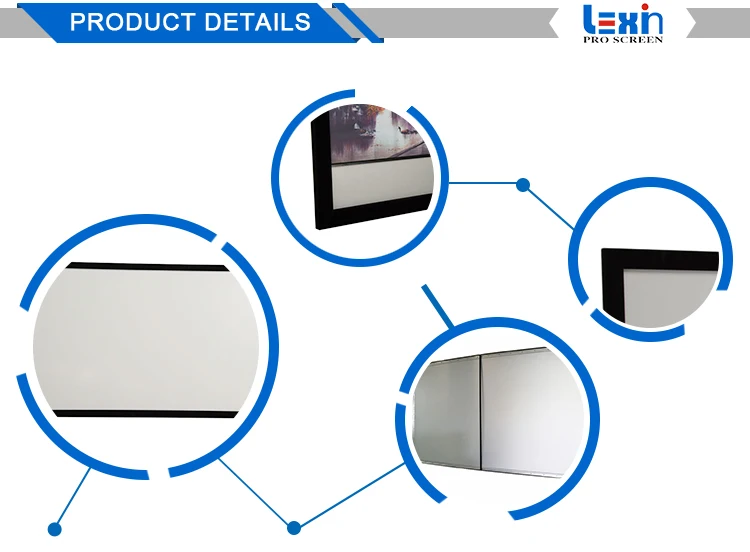 150 Inch 4:3 4k Projector Screen Finely Processed Fixed Frame ...