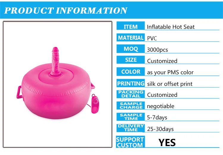 Heavy Duty Vinyl Inflatable Vibrating Hot Seat Cushion