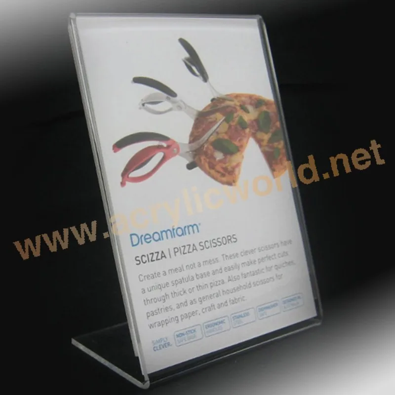 Triangle Table Top A3 A4 A5 A6 Insert Plastic Acrylic Sign Holder For ...