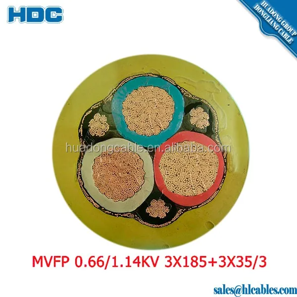 18/30kV Protolon Medium Voltage Flexible Trailing Cable 3 Core 50mm + 3 ...