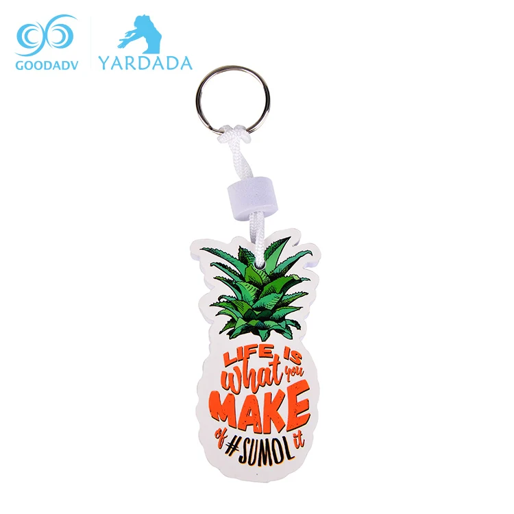 Custom Shaped Floating Boat Eva Foam Keychains With Printed Logo - Buy ...