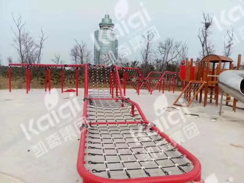 KAIQI Children Outdoor Rope Net Crawl Training Playground