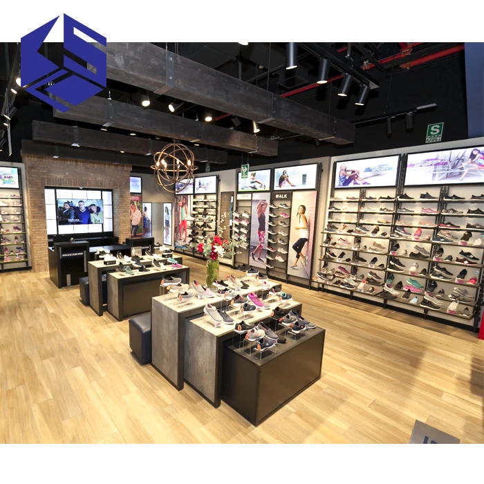 Top Selling Shoe Rack Cabinet Design Retail Shoe Shop Display Cabinet ...