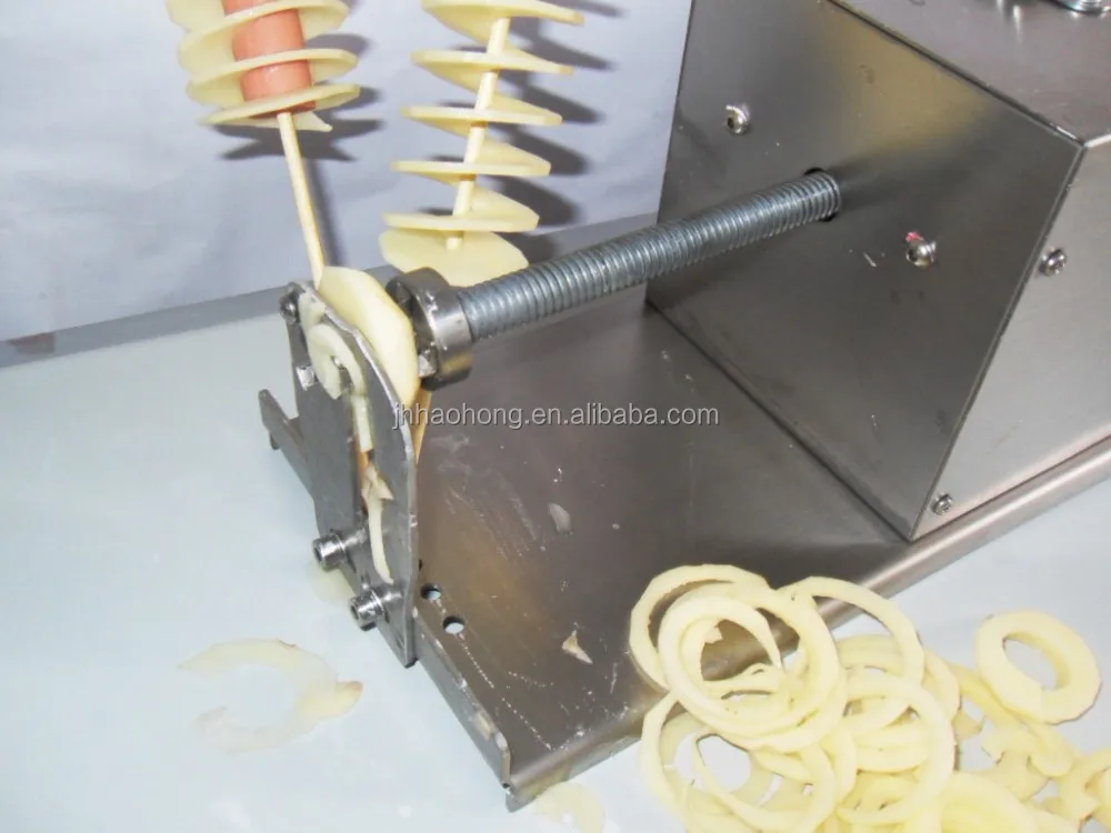 High Quality Electric Spiral Potato Cutter Potato Curly Fry Cutter