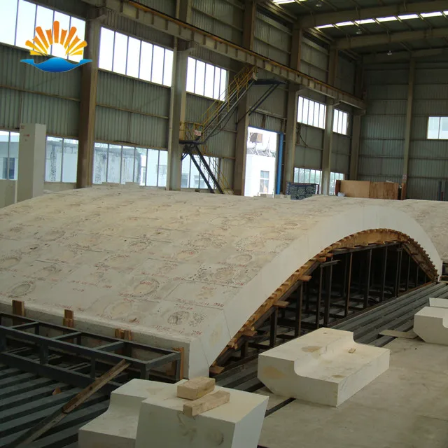 Refractory Brick Alumina Zirconia Silica Azs Crown For Glass Furnace ...