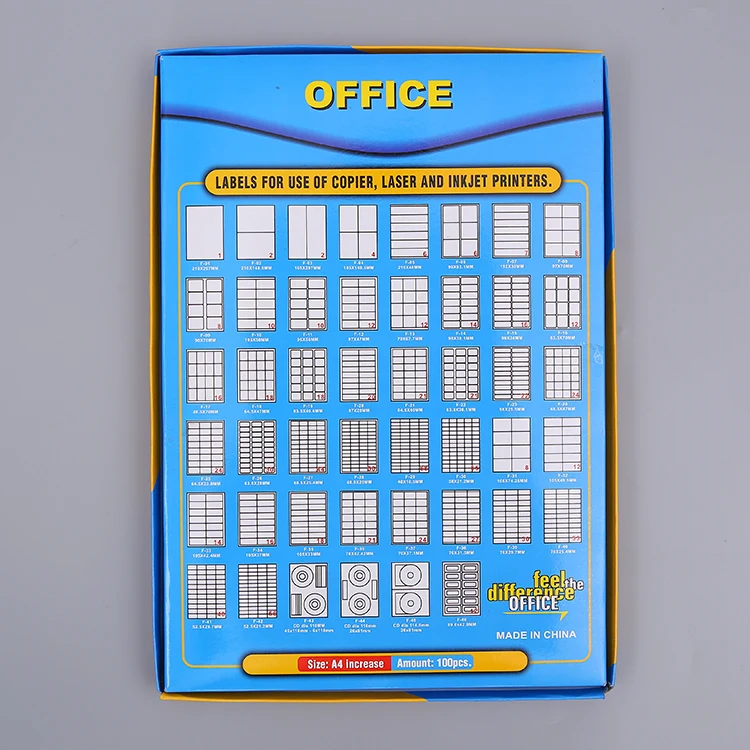 A4 Self Adhesive Gum Matte White Offset Paper Barcode Sticker For ...
