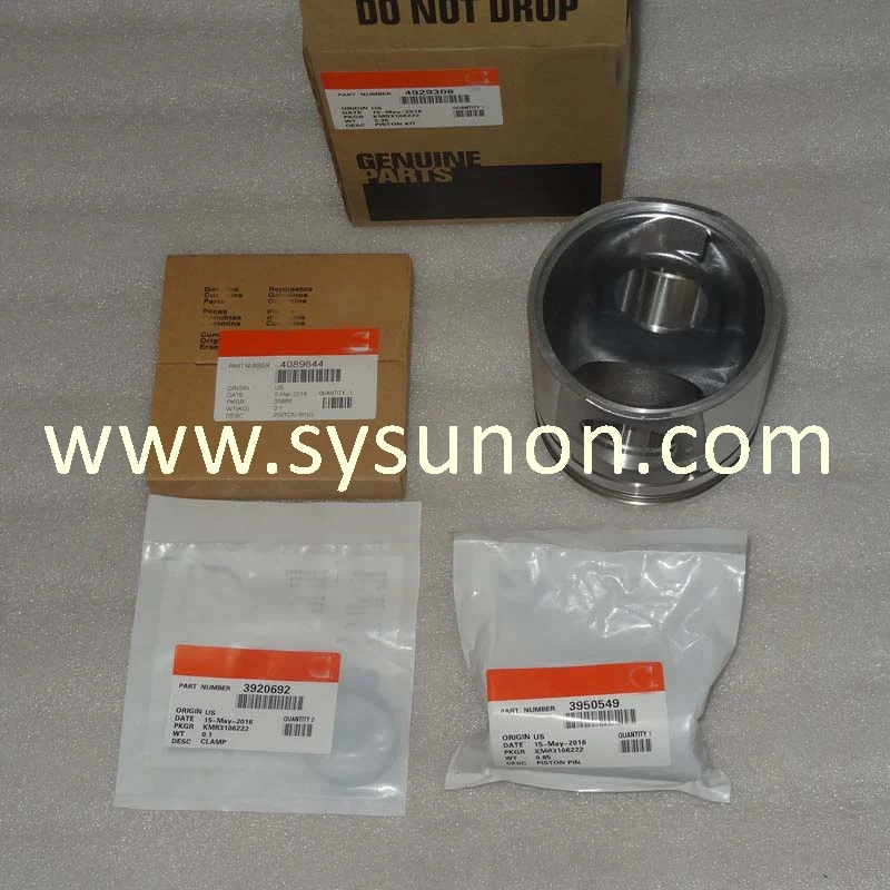 6ct8.3 Diesel Engine Motorcycle Piston Kit 4929308 For Excavator Parts ...