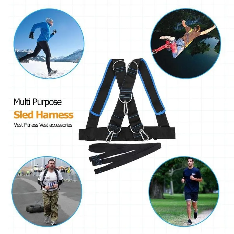 Speed Running Straps Sled Shoulder Weight Sled Harness Vest For Gym ...