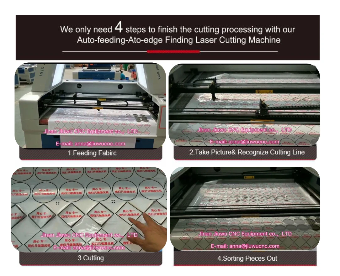 Co2 Laser Cutting Machine Auto Feed Large Format Ccd Camera Vision Cnc ...