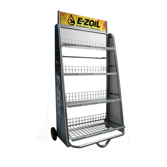 RUIMEI Removable 4-Tier Metal Engine Oil Storage Rack