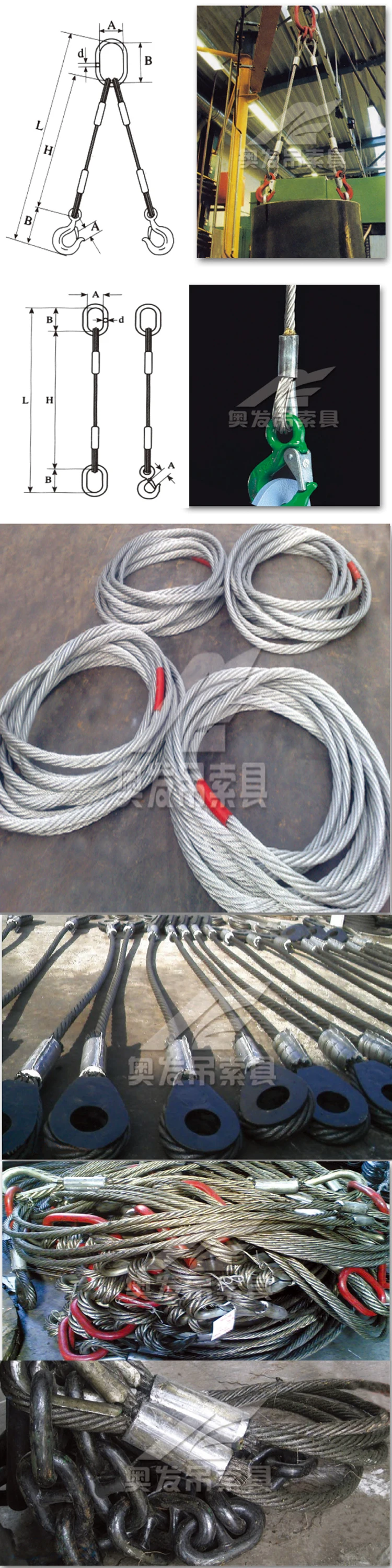 Flat Braided Steel Wire Rope Lifting Sling - Buy Wire Rope Lifting ...