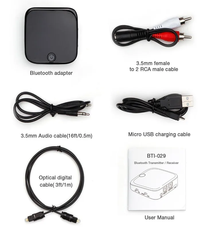 Digital Optical Fiber Bluetooth Audio Transmitter And Receiver Two In ...
