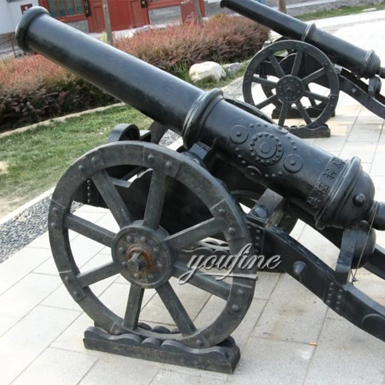 Art Decoration Large Cannon Cast Iron Sculpture for Garden