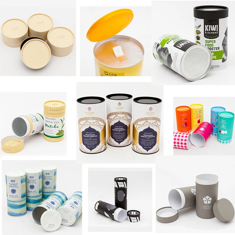 Custom Printed Cylinder Chocolate Boxes Paper Cylinder Packaging Box ...