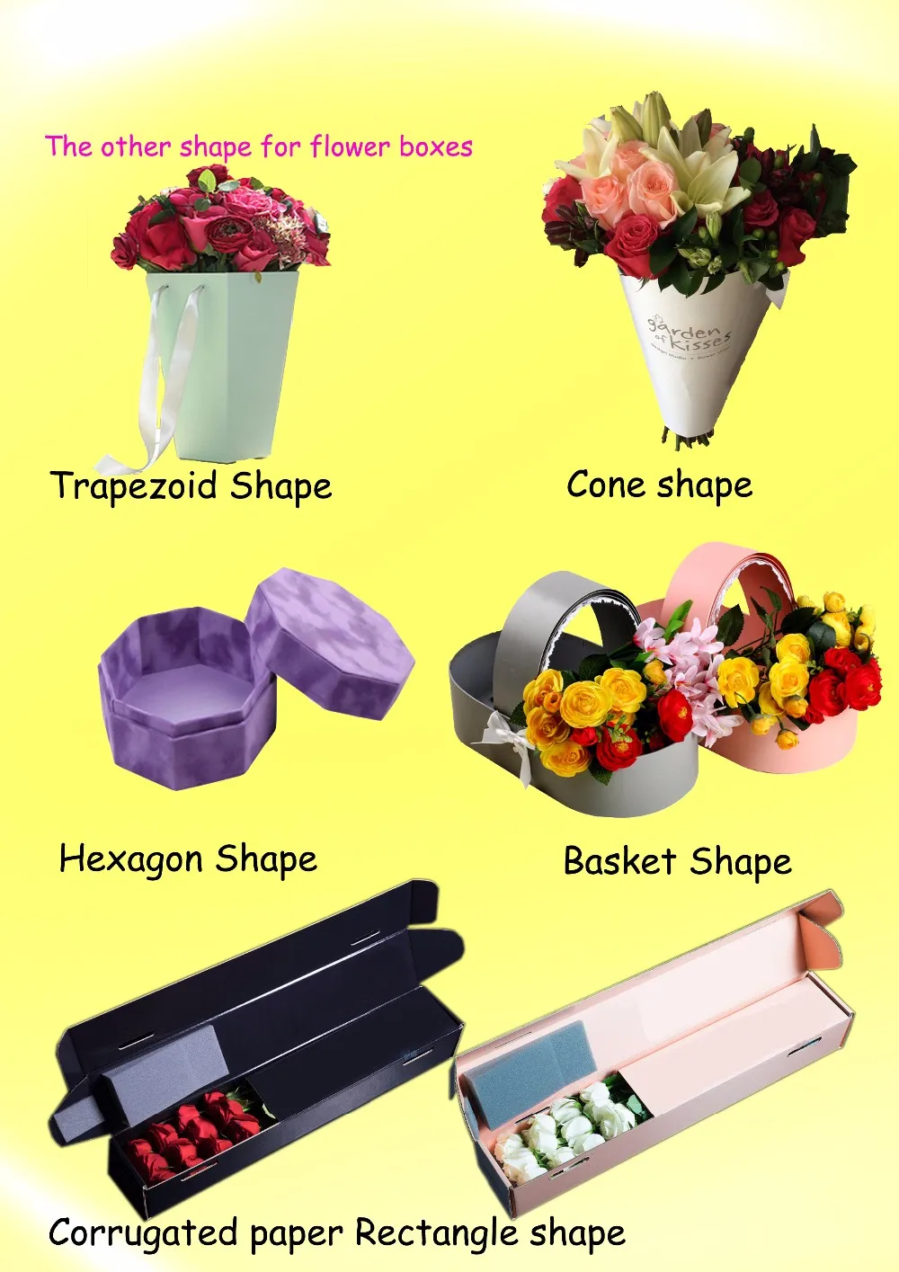 Boîte À Fleurs Rondes Avec Couvercle,Boîte En Carton,Lavable,Étanche ...
