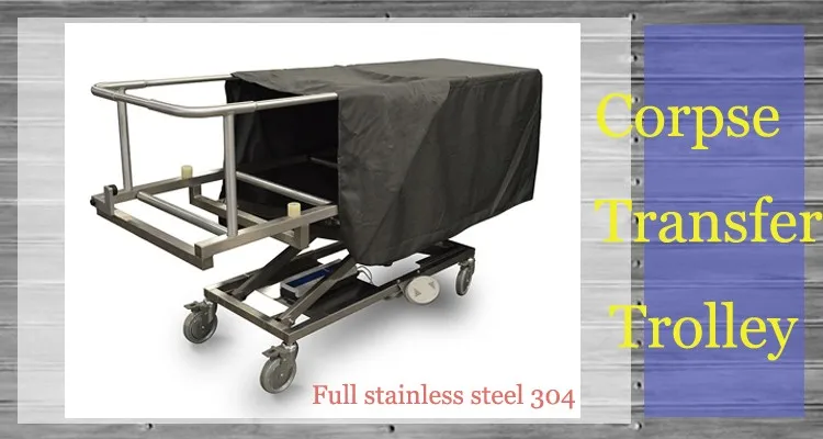 Morgue Cadaver Trolley Body Corpse Transport Mortuary Trolley - Buy ...