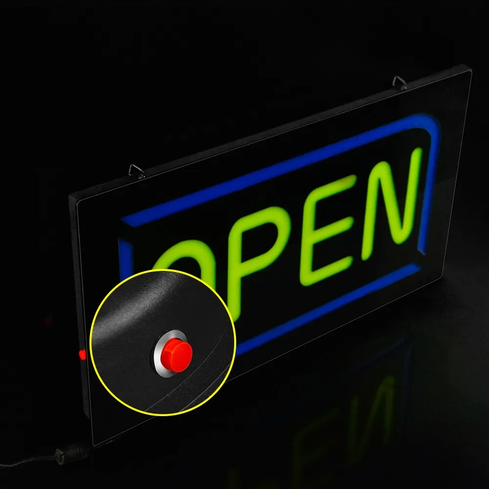 Animated LED Flashing Light Neon Sign - Customizable Shop Board