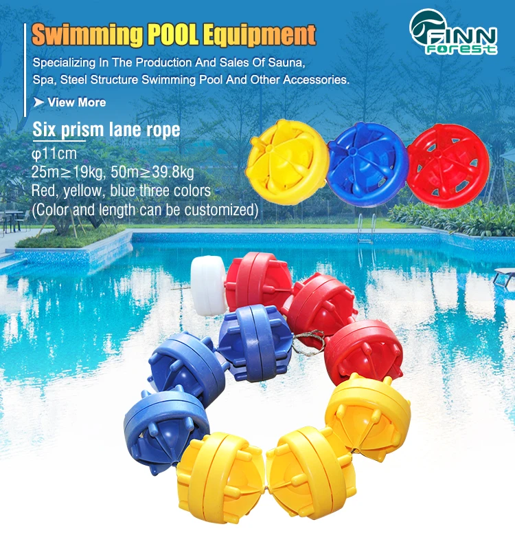 Standard Swimming Pool Lane Divider 25 Meter Bunte Antiwave Pool Lane ...
