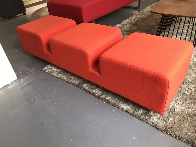 Office Furniture Lobby Space&library Furniture Storage Ottoman Bench ...