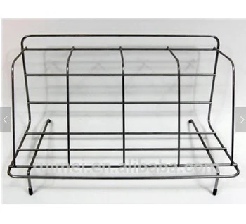 Chrome Metal Desktop Binder Holder Book Rack - Buy Book Rack,Book Rack ...
