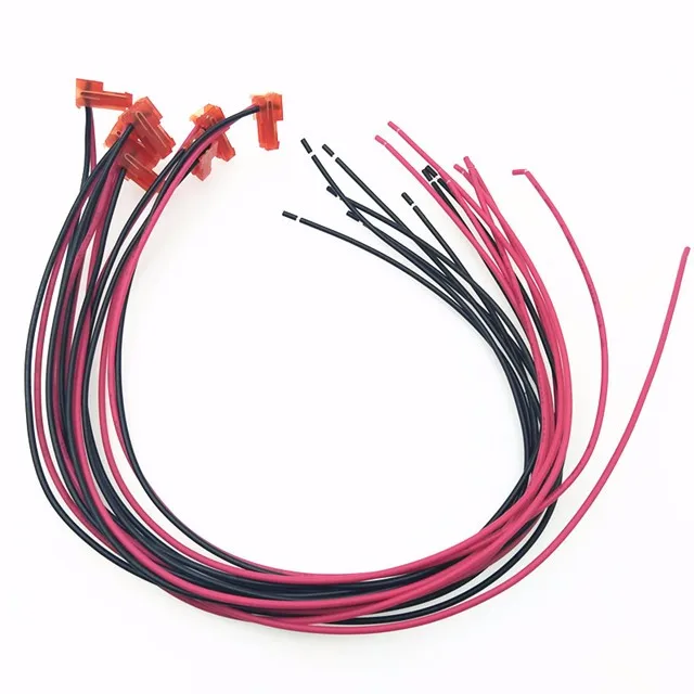 TE MTA100 3-640440-2 2pin 2.54mm Pitch Red IDC Connector with Cable