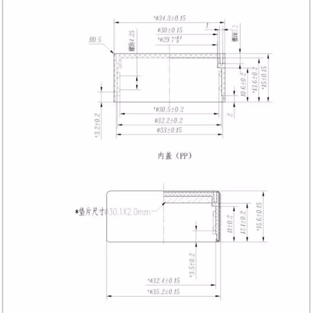 Luxtop Gpi 33/400 35mm Gold Color Metal Plastic Whiskey Aluminum Screw ...