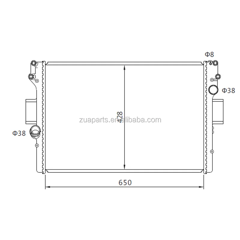Auto Radiator For Iveco Daily(d)'99-/mt/oem 504084141/504045487 ...