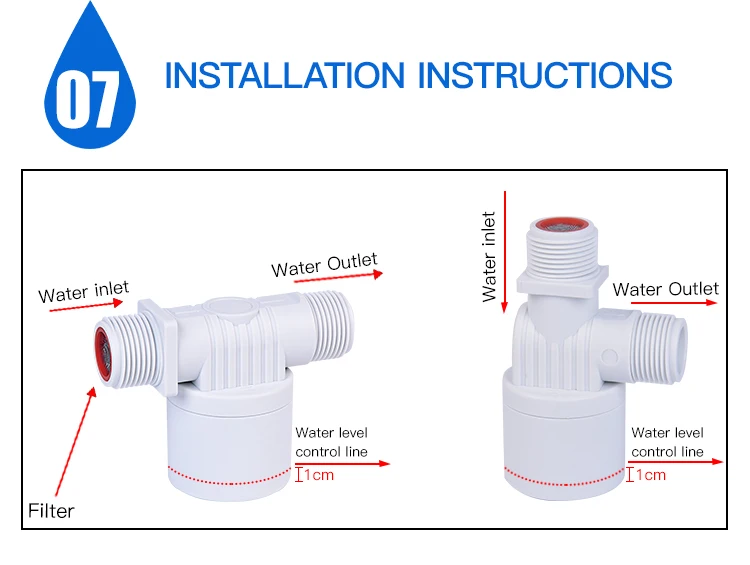 Mechanical Float Valve - Plastic Water Flow Control Valve