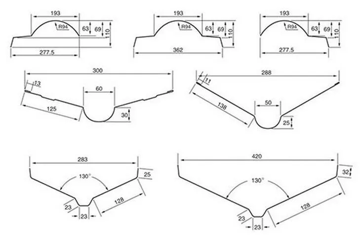Ibr Roof Sheet Tile Ridge Cap Machine - DIXIN Quality