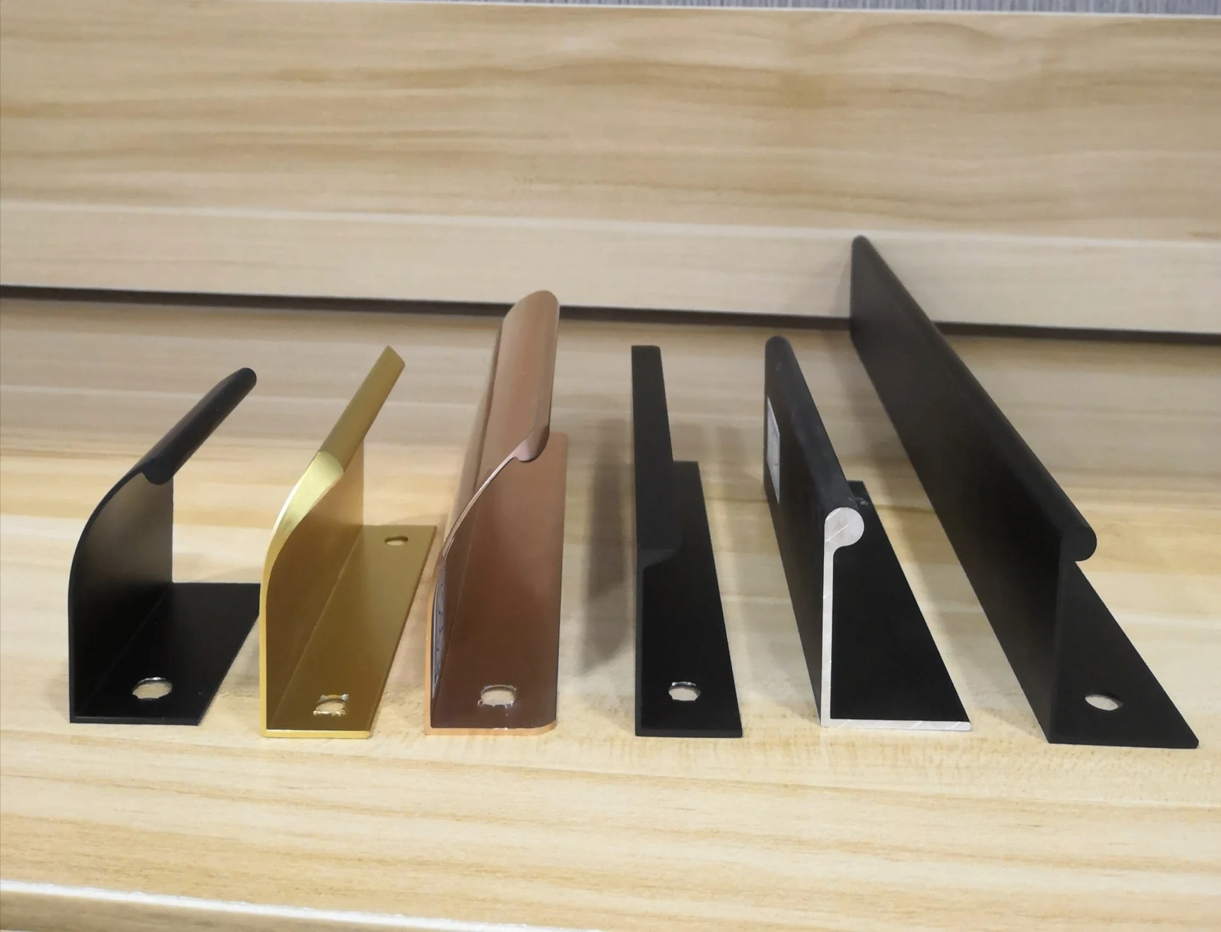 Aluminum Profiles Furniture Concealed Kitchen Cabinet Finger Edge Pull ...