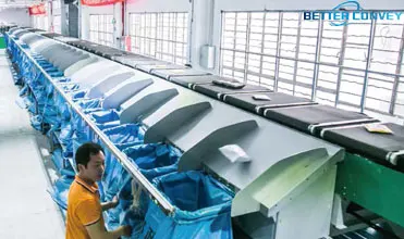 Vertical Cross Belt Sorter for Postal Delivery & Logistics