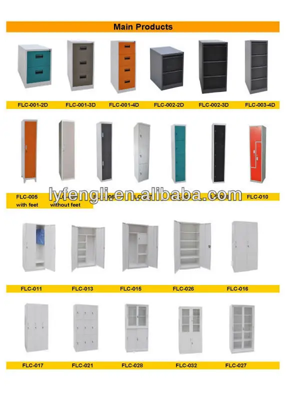 Office Metal Stainless Steel 5 Drawers Filing Cabinet Horizontal ...