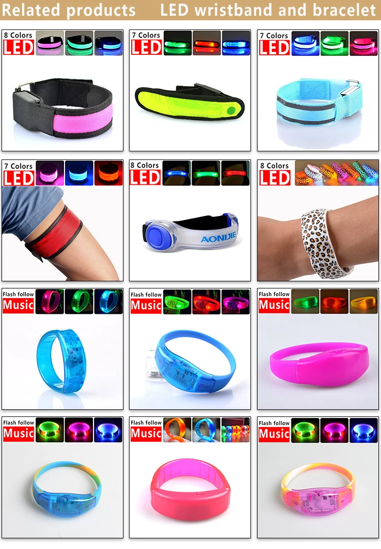Led Wristband Suppliers Wholesale Led Remote Wristband Radio Controlled ...