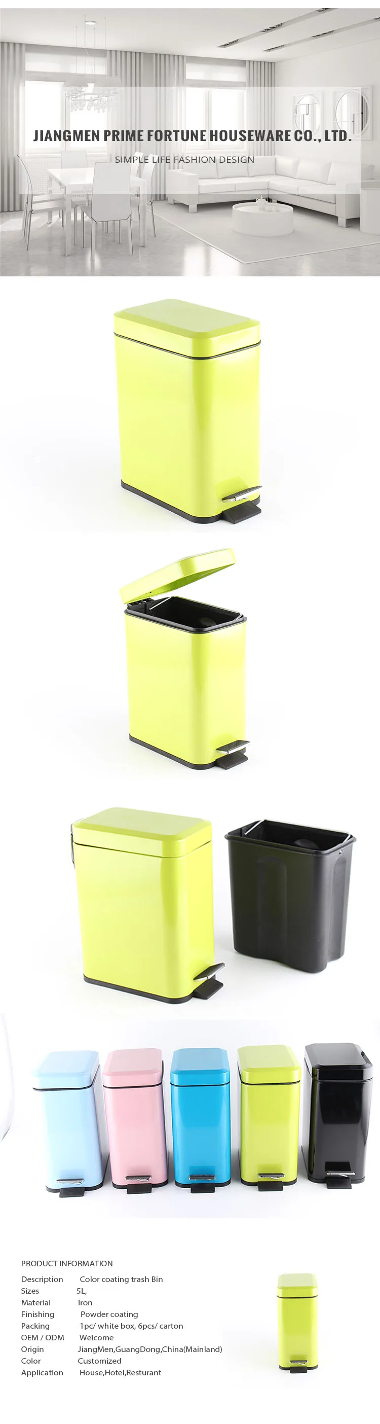 Color Coded Garbage Dustbin Trash Bin Pop Up Trash Can - Buy Color ...